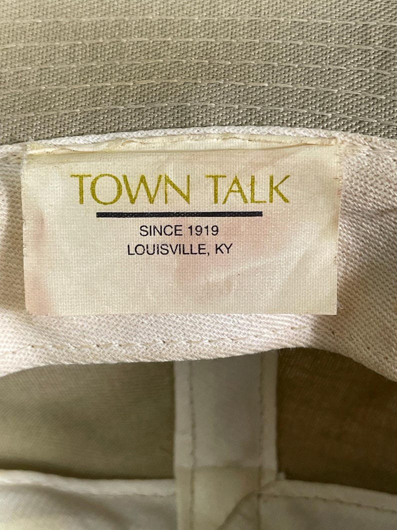 Town Talk Golf Classic Bucket Hat Khaki Red Stripe Made in USA One Size ...