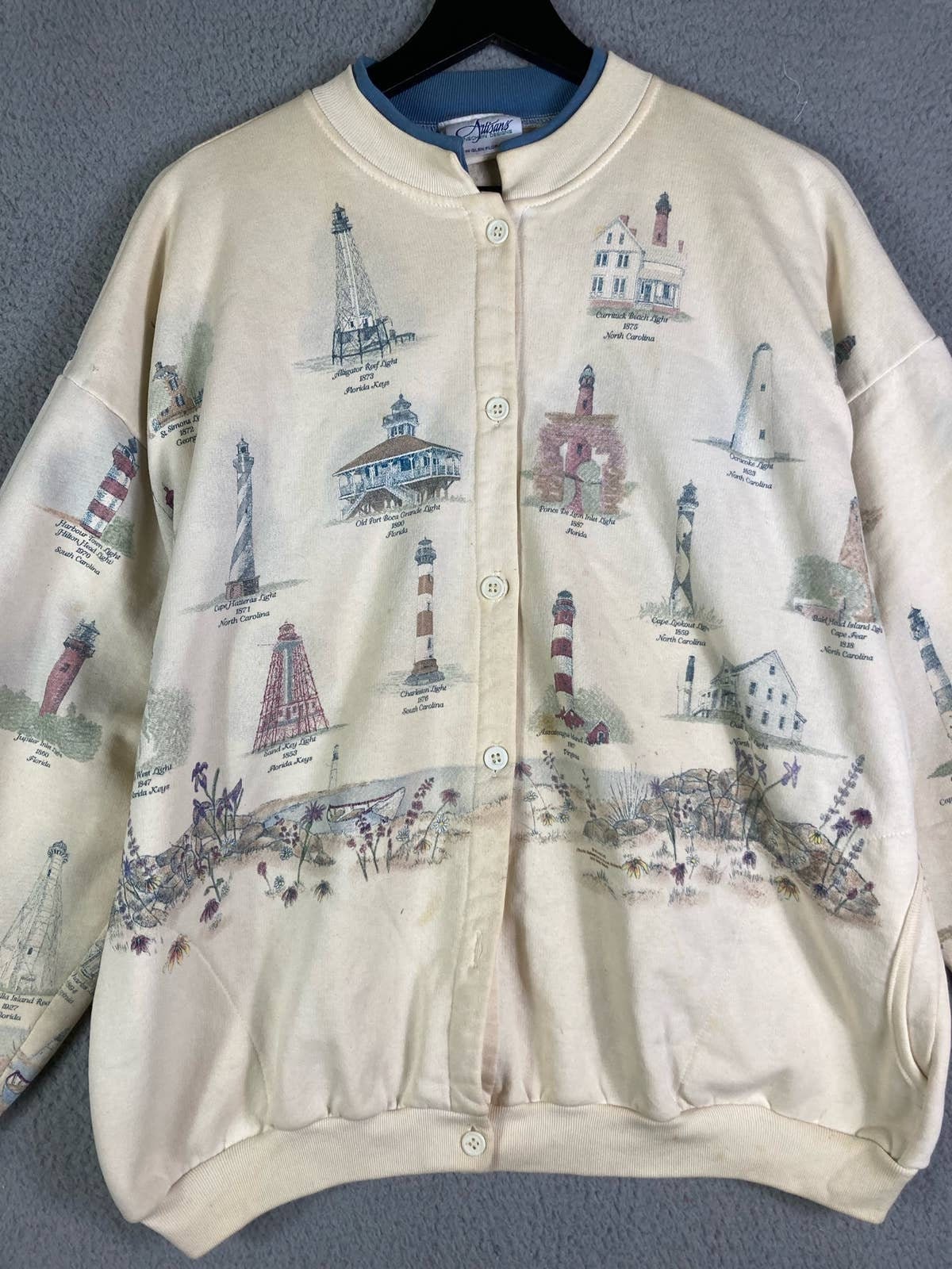 Vintage Artisans Cardigan Sweater Sweatshirt Button Womens Sz 2XL ...