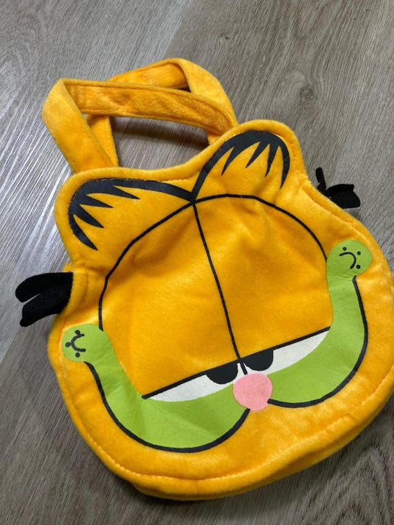 Vintage Garfield Plush Kids Small Cartoon Hand Bag Yo… - Gem