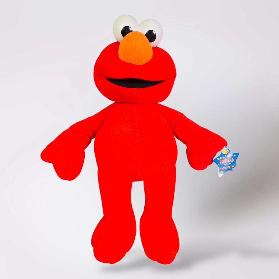 Special Edition Elmo Plush Sesame Street Toys R Us 35th Anniversary Big ...