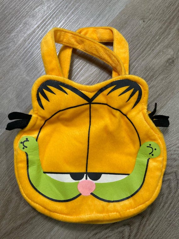 Vintage Garfield Plush Kids Small Cartoon Hand Bag Yo… - Gem