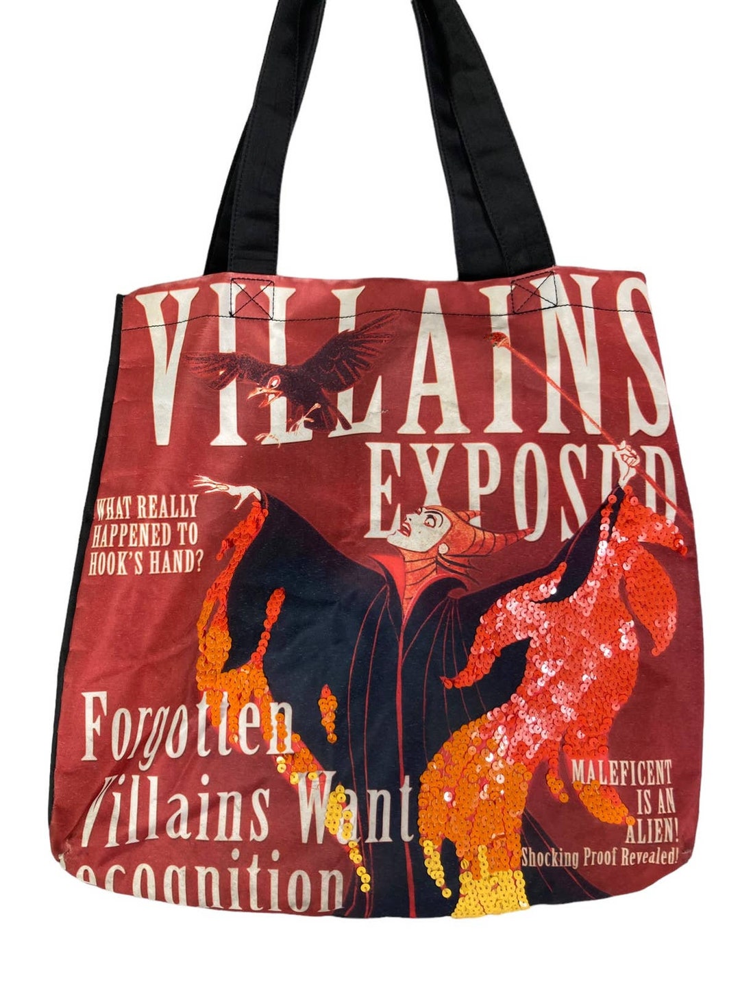 Disney Tote Bag Villains Maleficent Sleeping Beauty Orange - Etsy