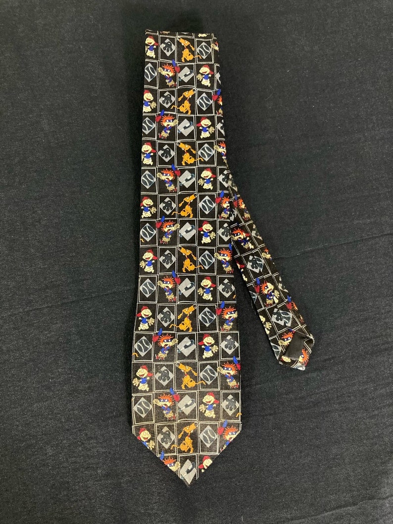 VTG 90s Nickelodeon Rugrats Tie Necktie Tommy & Chuckie Characters - Etsy