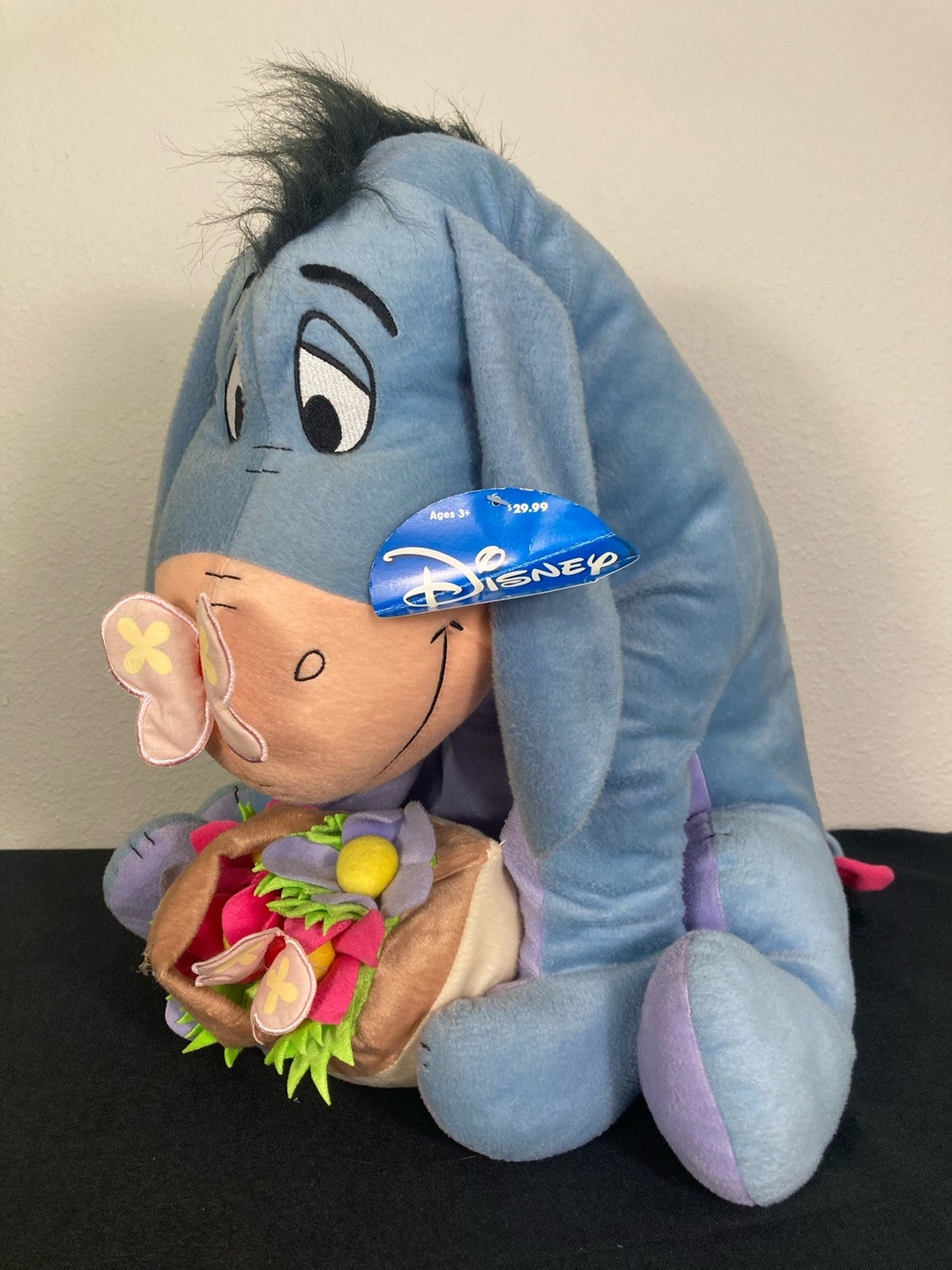 Vintage Disney Eeyore Plush 24 Easter Spring Porch Greeter Winnie Pooh ...