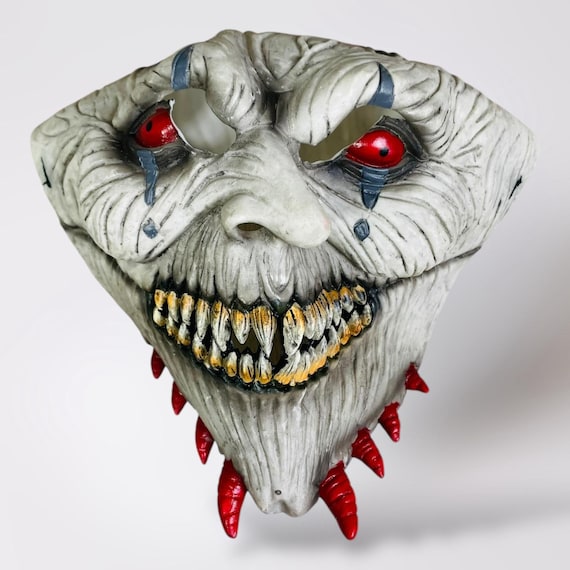 Creepy Clown Halloween Mask Scary Costume Prop Horror… - Gem
