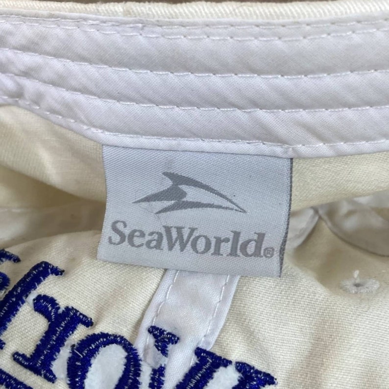 Rescue Hat Sea World Adjustable White Seaworld Blue Adult One Size ...