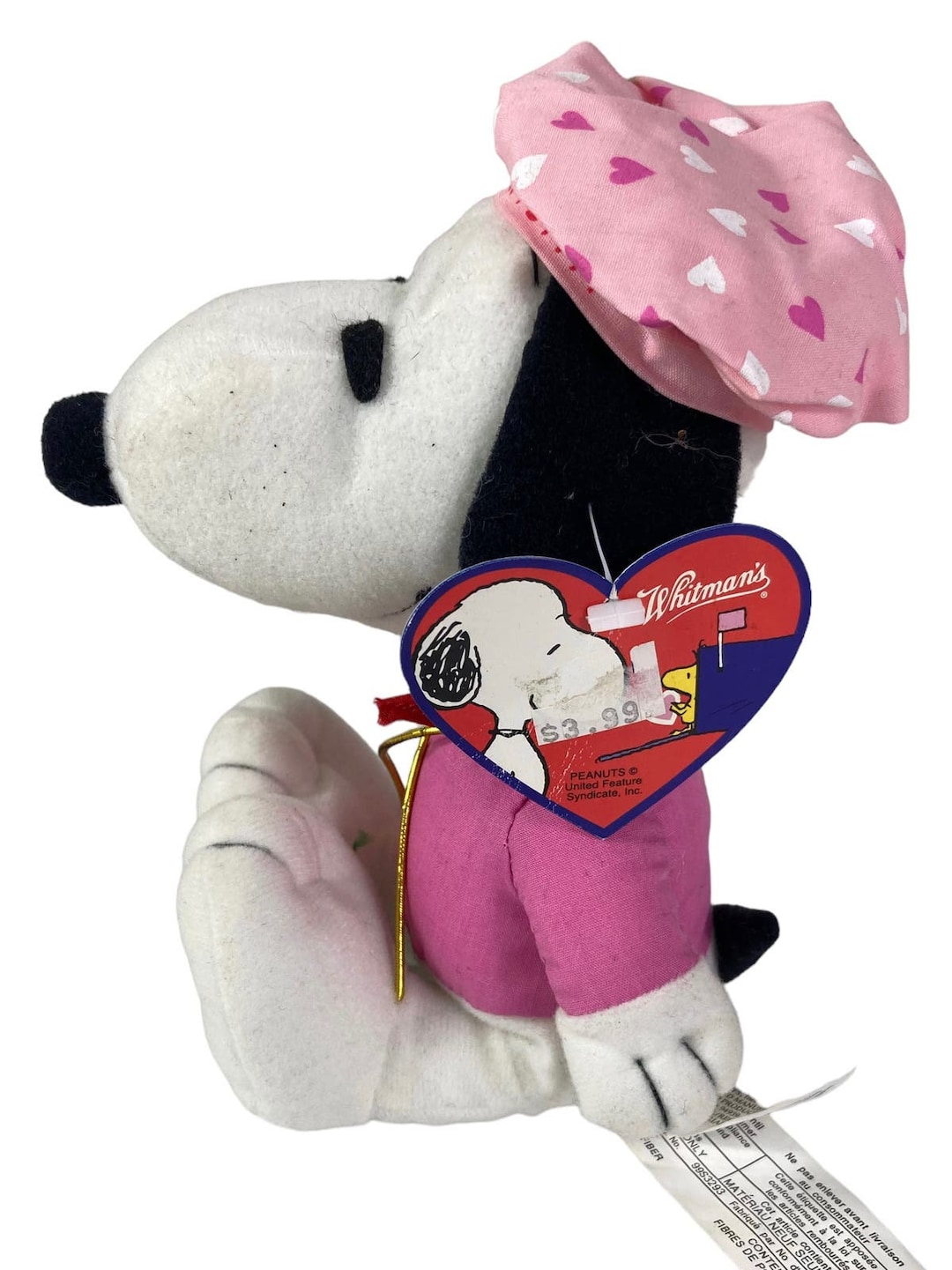 Whitman's Peanuts Snoopy Plush Vintage 90s New With Tags Collectible ...