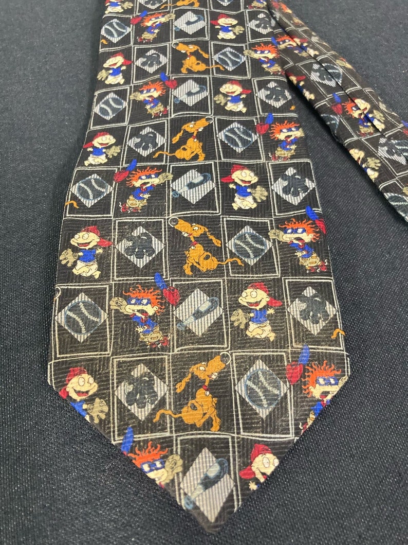 VTG 90s Nickelodeon Rugrats Tie Necktie Tommy & Chuckie Characters - Etsy