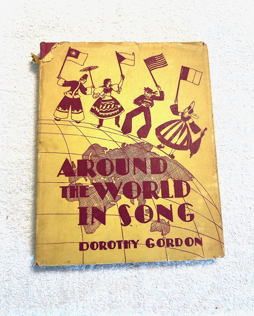 Around the World in Song, Vintage 1936, Song Book, Sheet Music, Dorothy ...