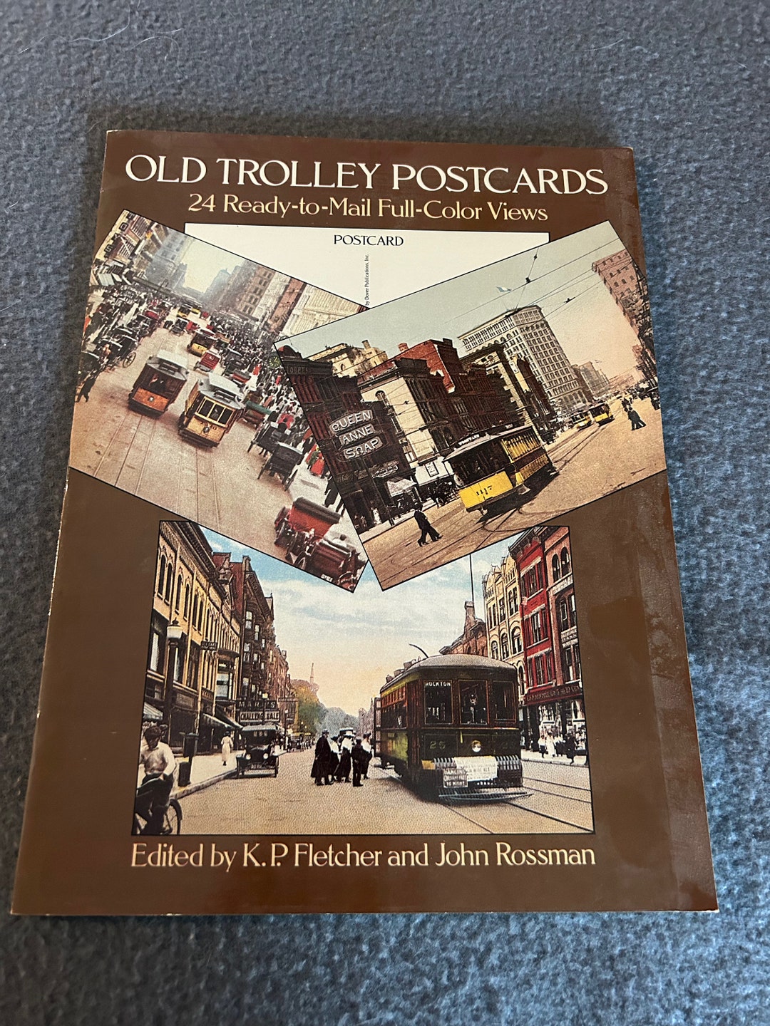 Old Trolley Postcards Book, 24 Ready to Mail Cards, Full Color, 1987 ...