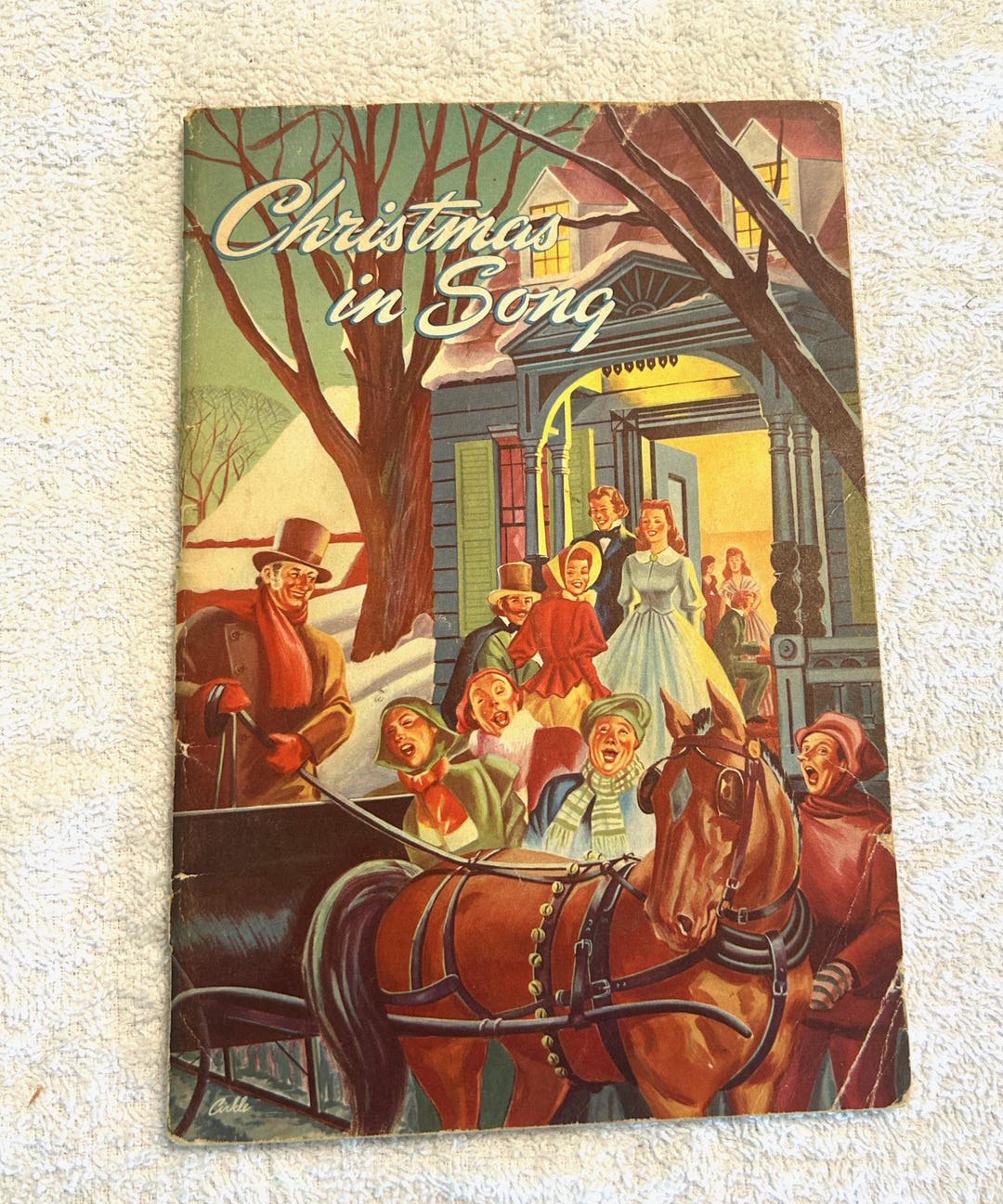 Christmas in Song, 1947, Carols, Hymns, Sheet Music Book, Mixed Voices ...