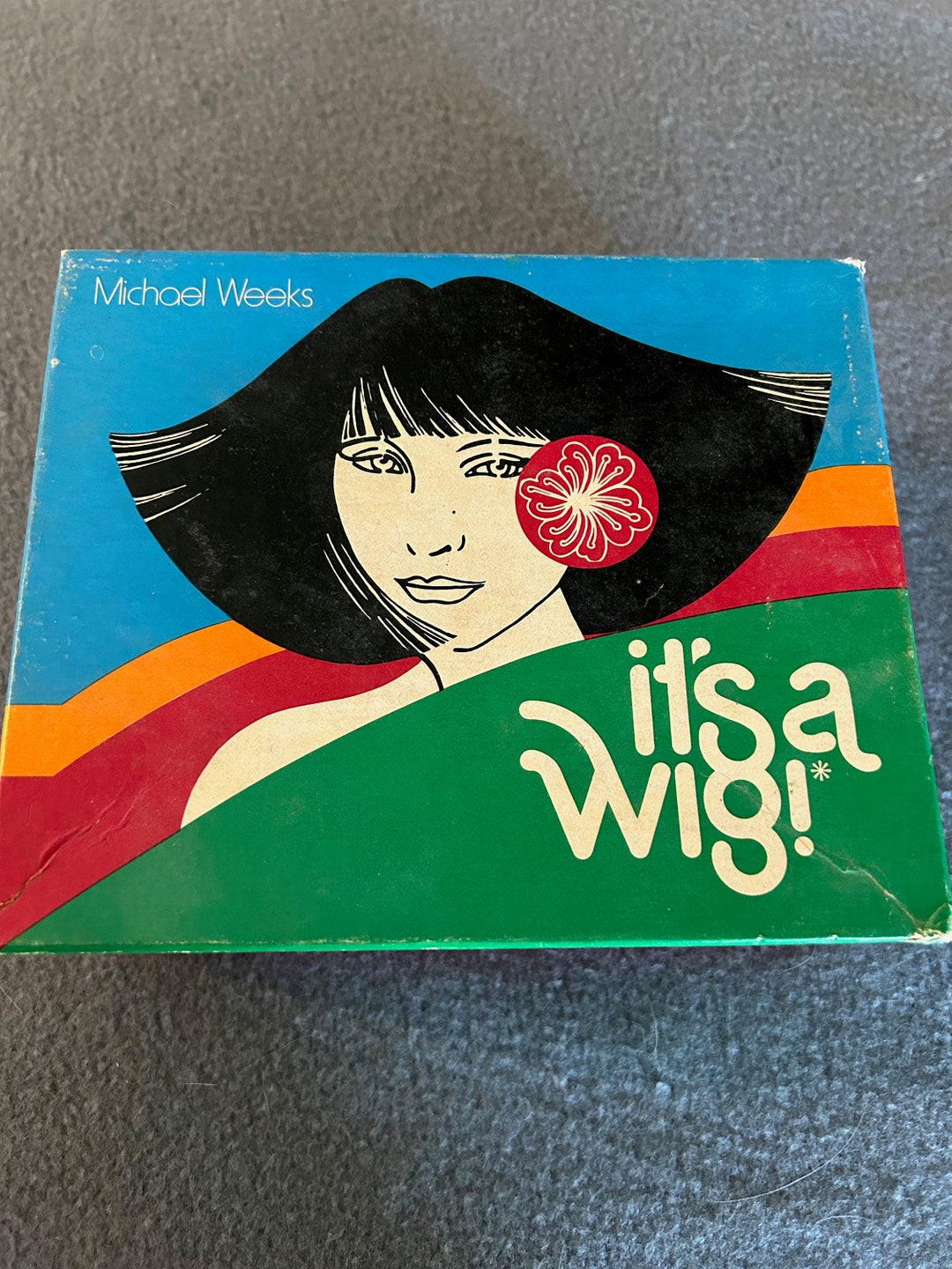 Vintage Michael Weeks Empty Wig Box, It's a Wig, Graphics, Box Empty ...