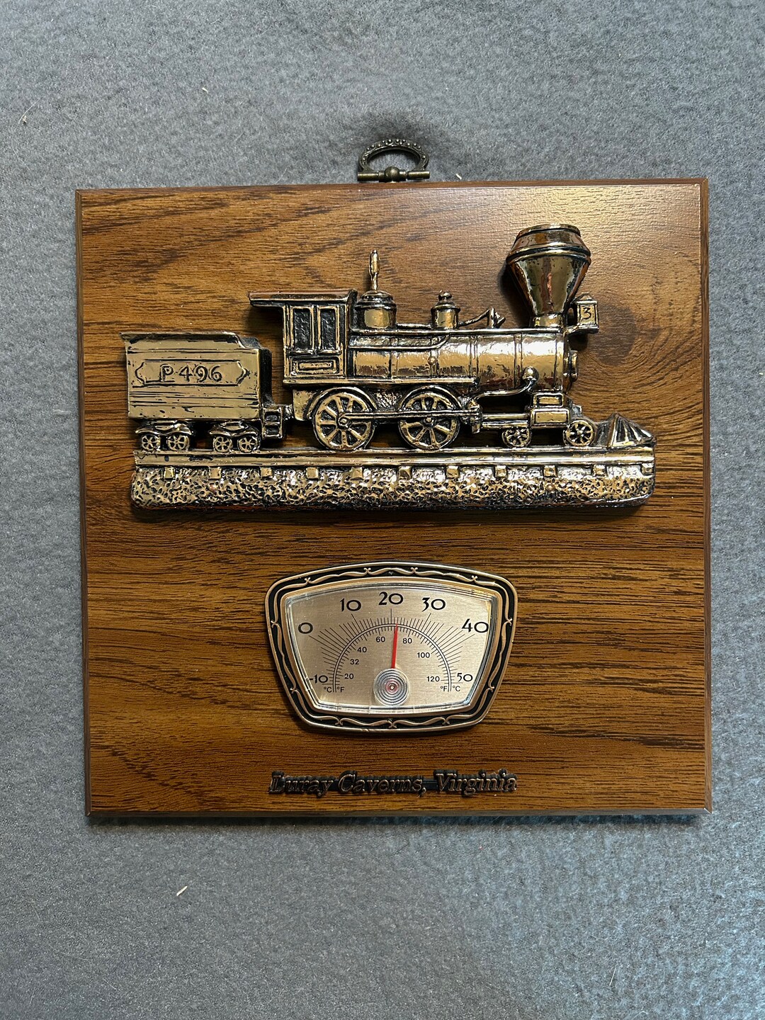Vintage Luray Caverns Souvenir Steam Train Wall Plaque, Wood, Virginia ...