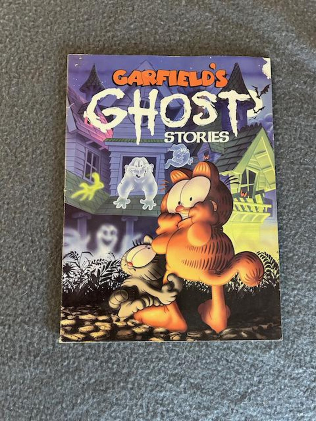 Garfields Ghost Stories, 1992 Book, Halloween, Cartoon Cat,vintage ...