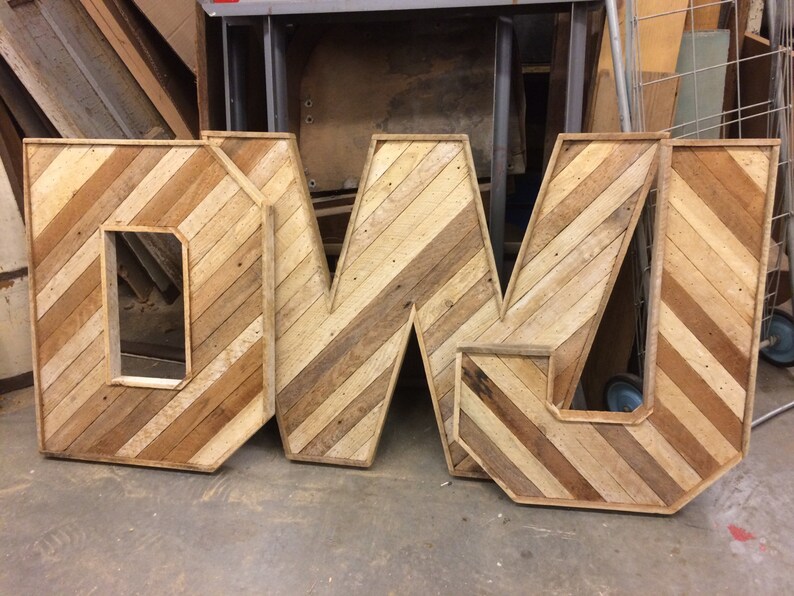 Rustic Wood Letters - Etsy