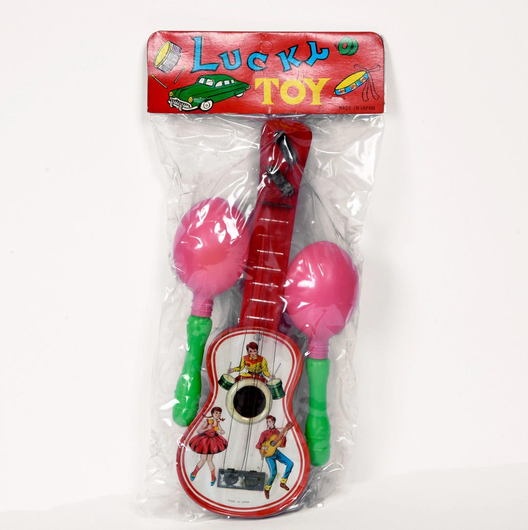 Vintage 1950's Toy Guitar & Maracas - From Japan - Etsy