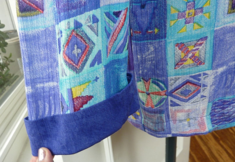 Vintage Carole Little 80s 90s Jacket German Rayon Upcycled - Etsy