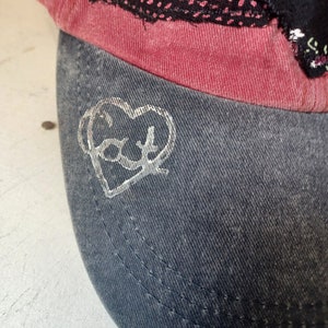 One of a Kind Patchwork Artsy Adult Women's Baseball Cap, Vintage ...