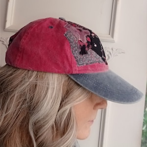 One of a Kind Patchwork Artsy Adult Women's Baseball Cap, Vintage ...