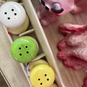 Retro Vintage Japan Kawaii Cute Spice Rack Men Ceramic Rainbow ...