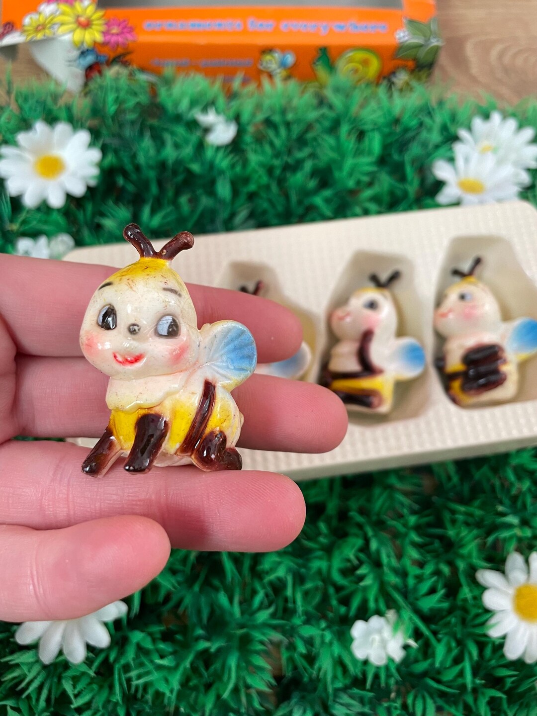 Vintage Kitsch Anthropomorphic Bee Mcm Honeybee Bug Josef Original Box ...