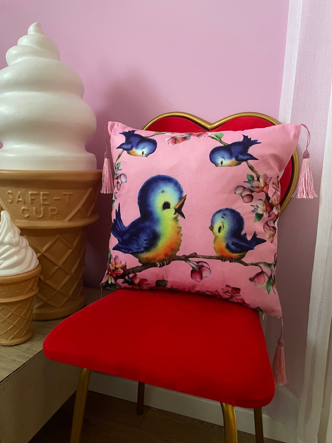 Kitsch Vintage Retro NEW 60s 1950s Jay Birds Blue Bird Lefton Bluebirds ...