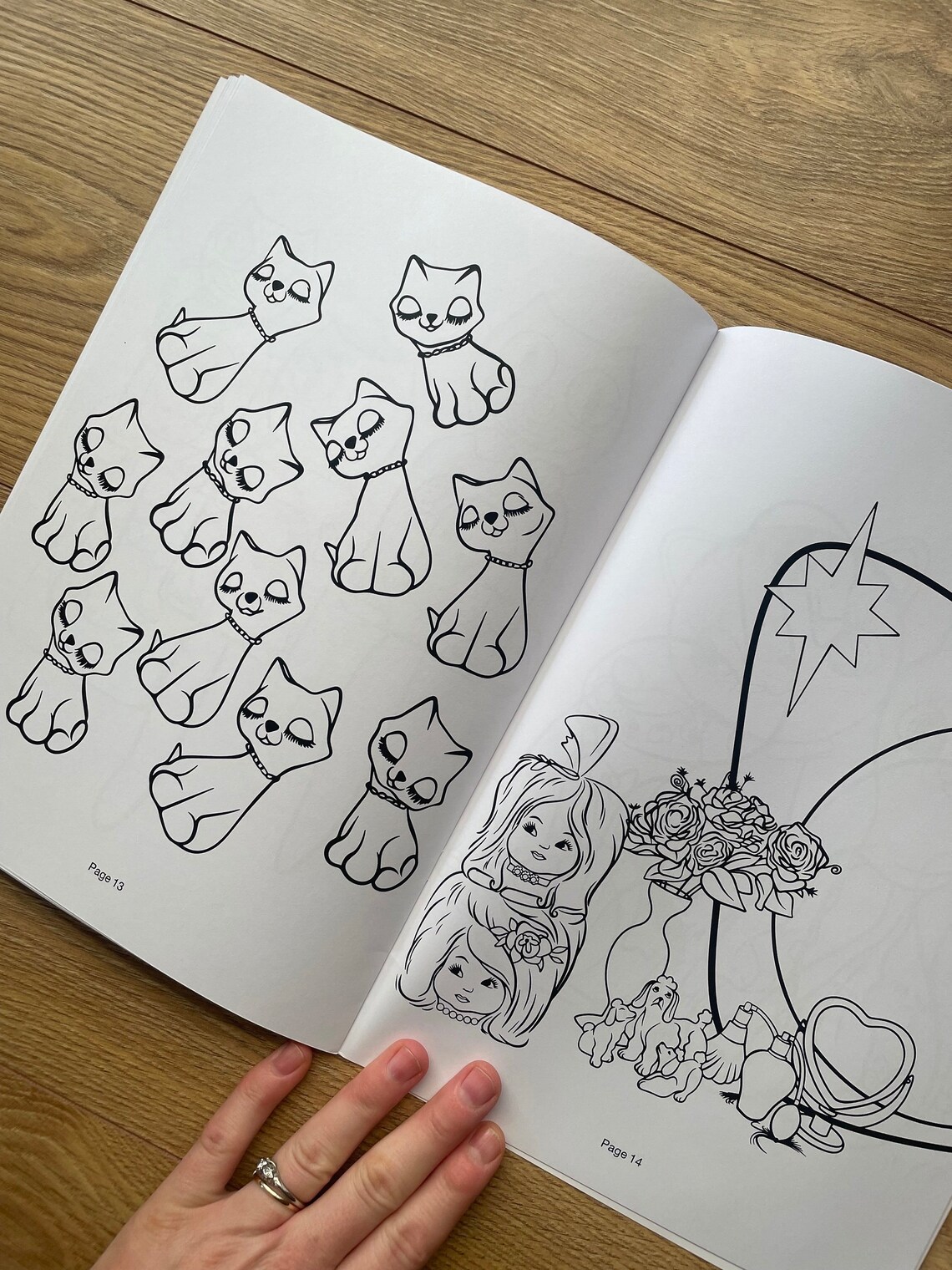 Vintage Inspired Cute Kitsch Colouring Coloring Book Pages Vinnie Boy ...