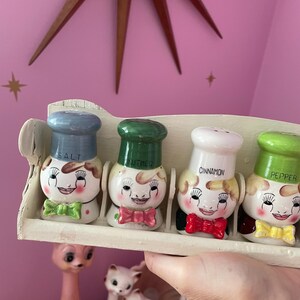 Retro Vintage Japan Kawaii Cute Spice Rack Men Ceramic Rainbow ...