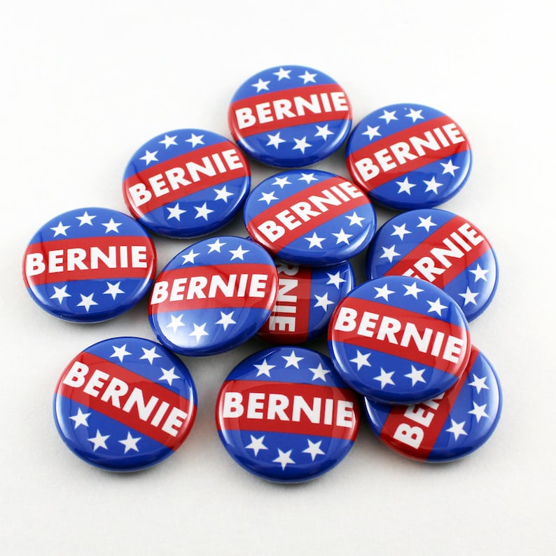 1 Inch Pinback Bernie Sanders Campaign Button | Lapel Pin | Subtle - Etsy