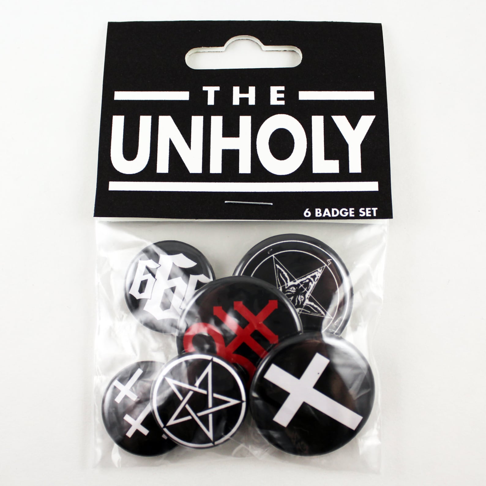 The Unholy | 6 Badge Set | Satan Occult Gothic Pinback Buttons 666 ...