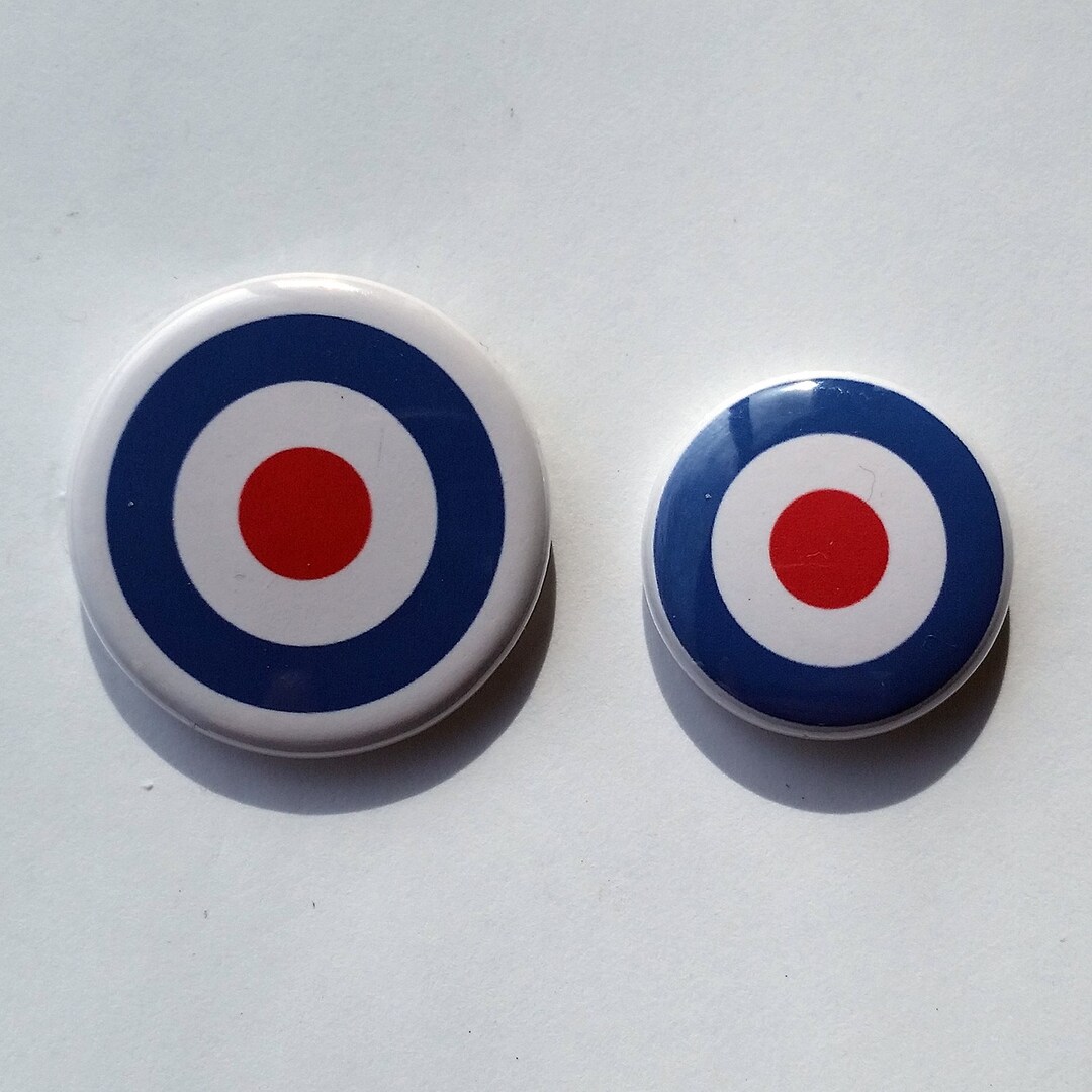 Mod Target Pinback Button - Etsy