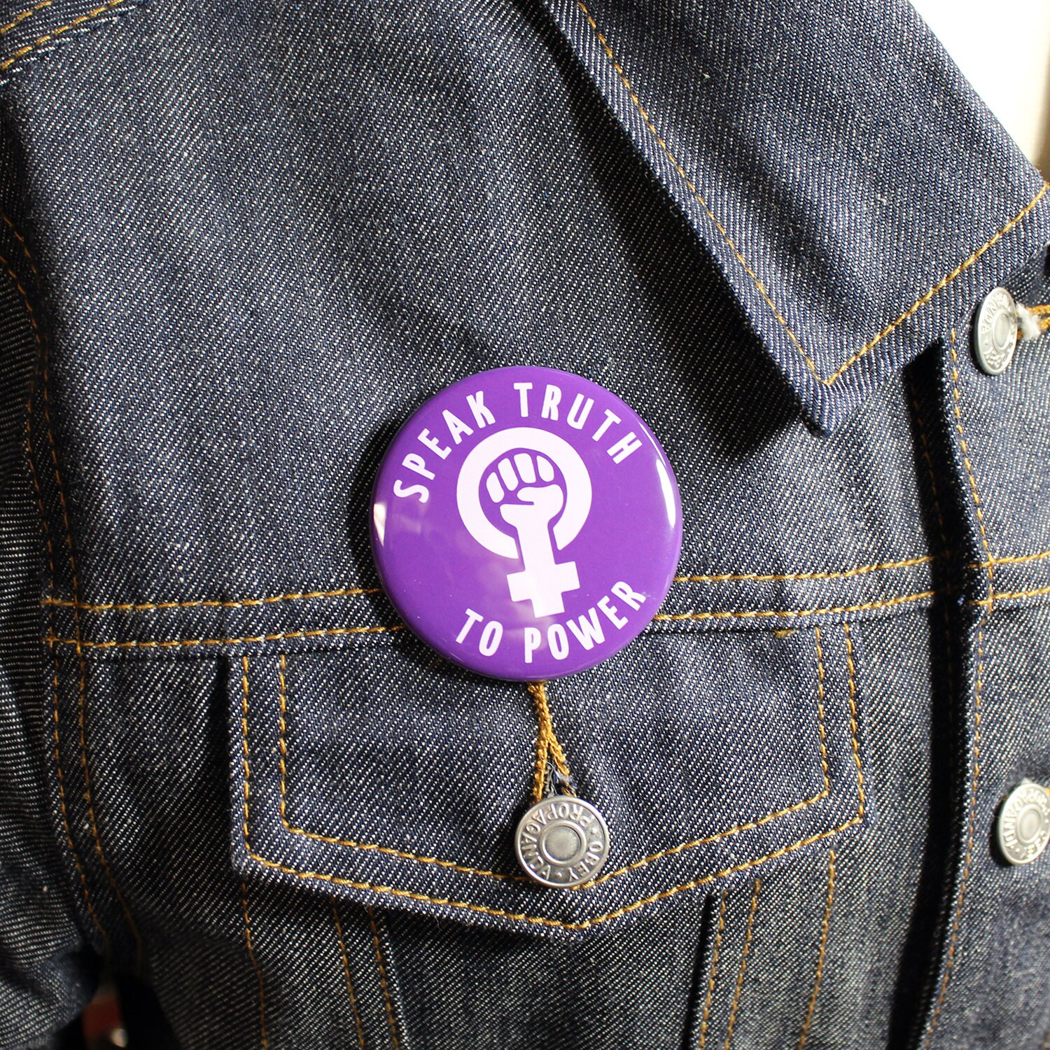 Woman Power Speak Truth To Power 2 1/4 Inch Pinback button | Etsy