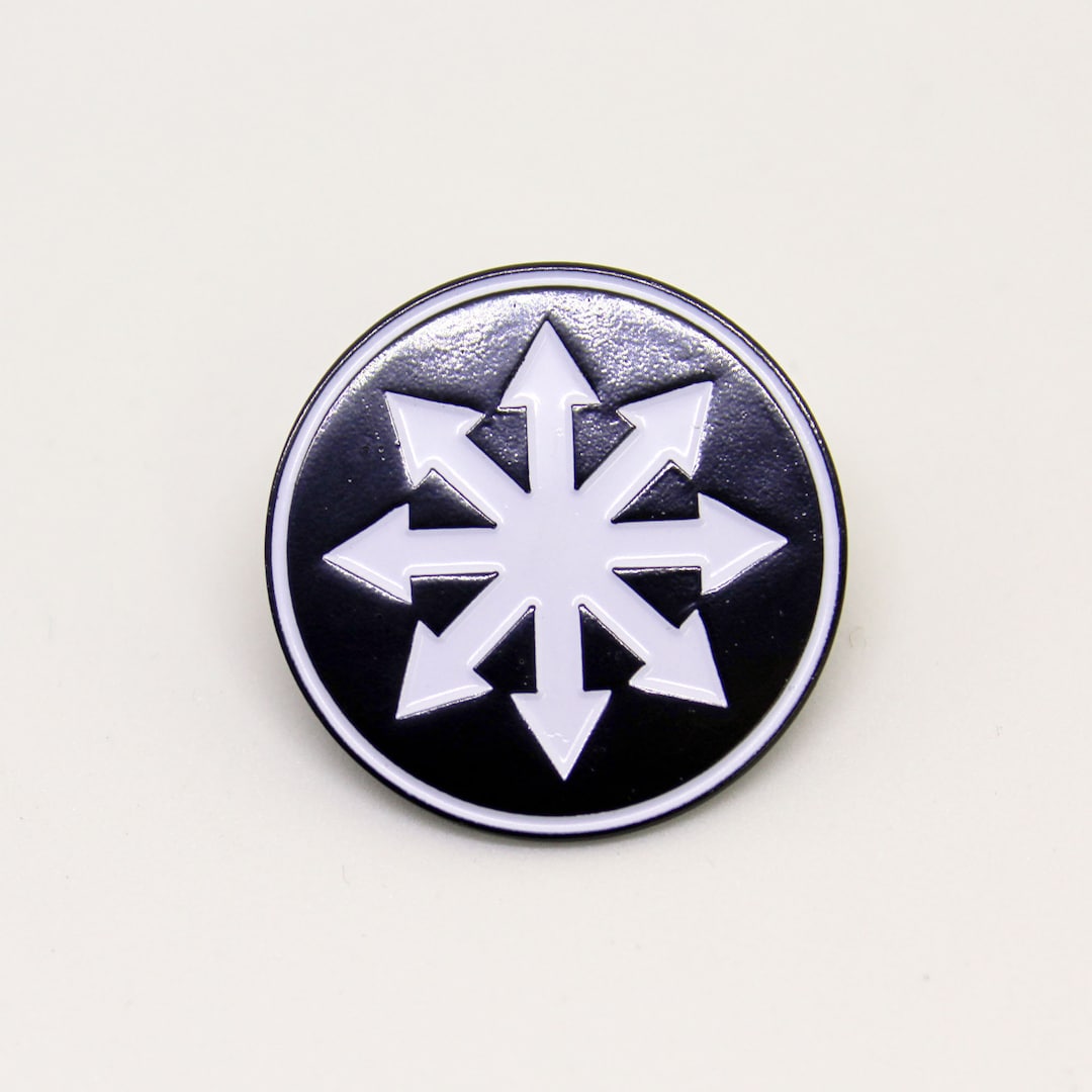 Chaos Star | 1 1/4 Inch Soft Enamel Pin | Symbol of Chaos Eternal ...