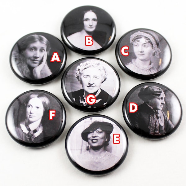 Library Buttons - Etsy