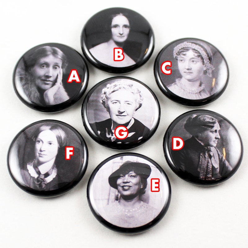 Library Buttons - Etsy