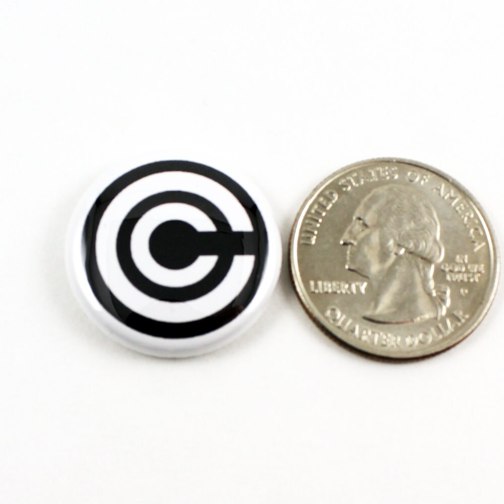 Dragonball Z | Capsule Corporation Logo | 1 Inch Pinback Button | Manga ...