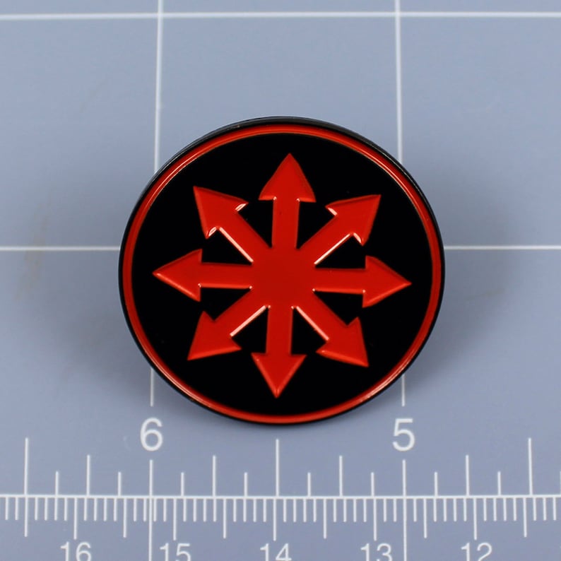 Chaos Star 1 1/4 Inch Soft Enamel Pin Symbol of Chaos - Etsy