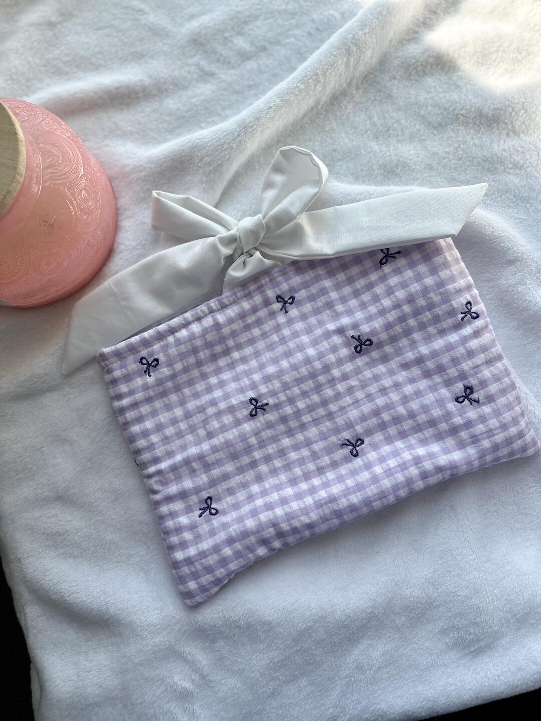 Ribbon Book Sleeve, Book Cover, Handmade, Handsewn, Book Sleeve, Gifts ...