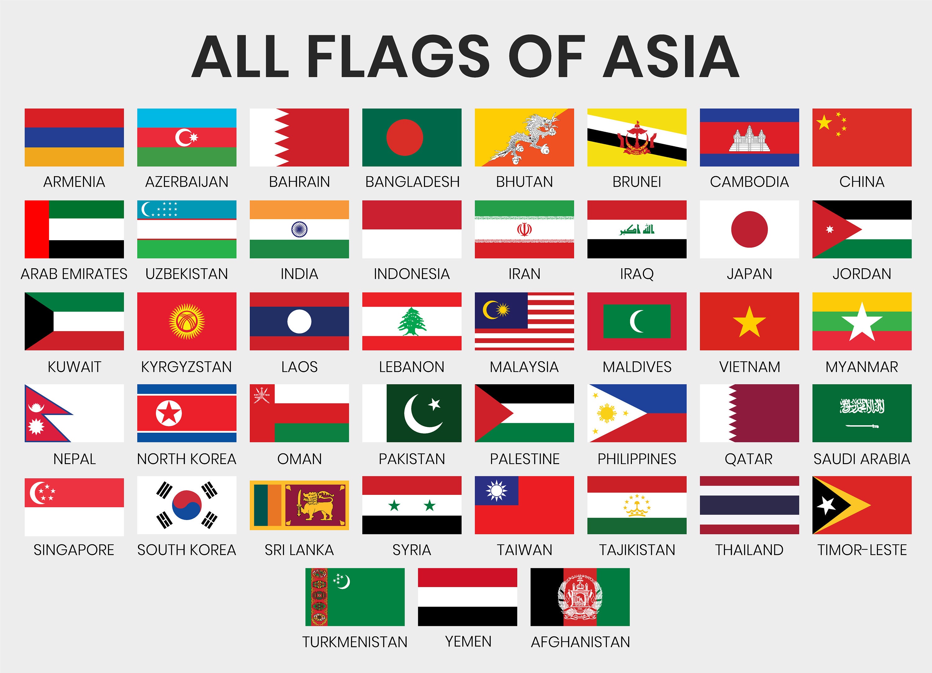 Asian Pacific Heritage Months Flags, Digital Downloads, Printable ...