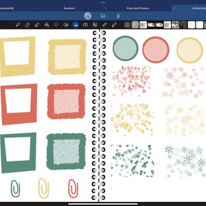 Hand Drawing Digital Stickers , Cute, Sticky Notes, Washi Tape, Frame ...