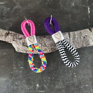 Key Rings Made of Sail Rope and Silver Colored Key Rings - Etsy