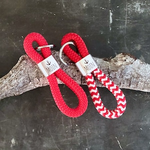 Key Rings Made of Sail Rope and Silver Colored Key Rings - Etsy