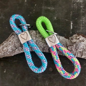 Key Rings Made of Sail Rope and Silver Colored Key Rings - Etsy