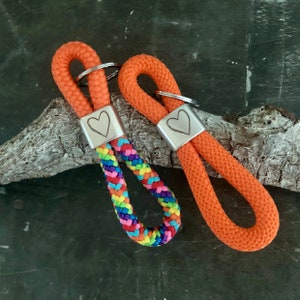 Key Rings Made of Sail Rope and Silver Colored Key Rings - Etsy