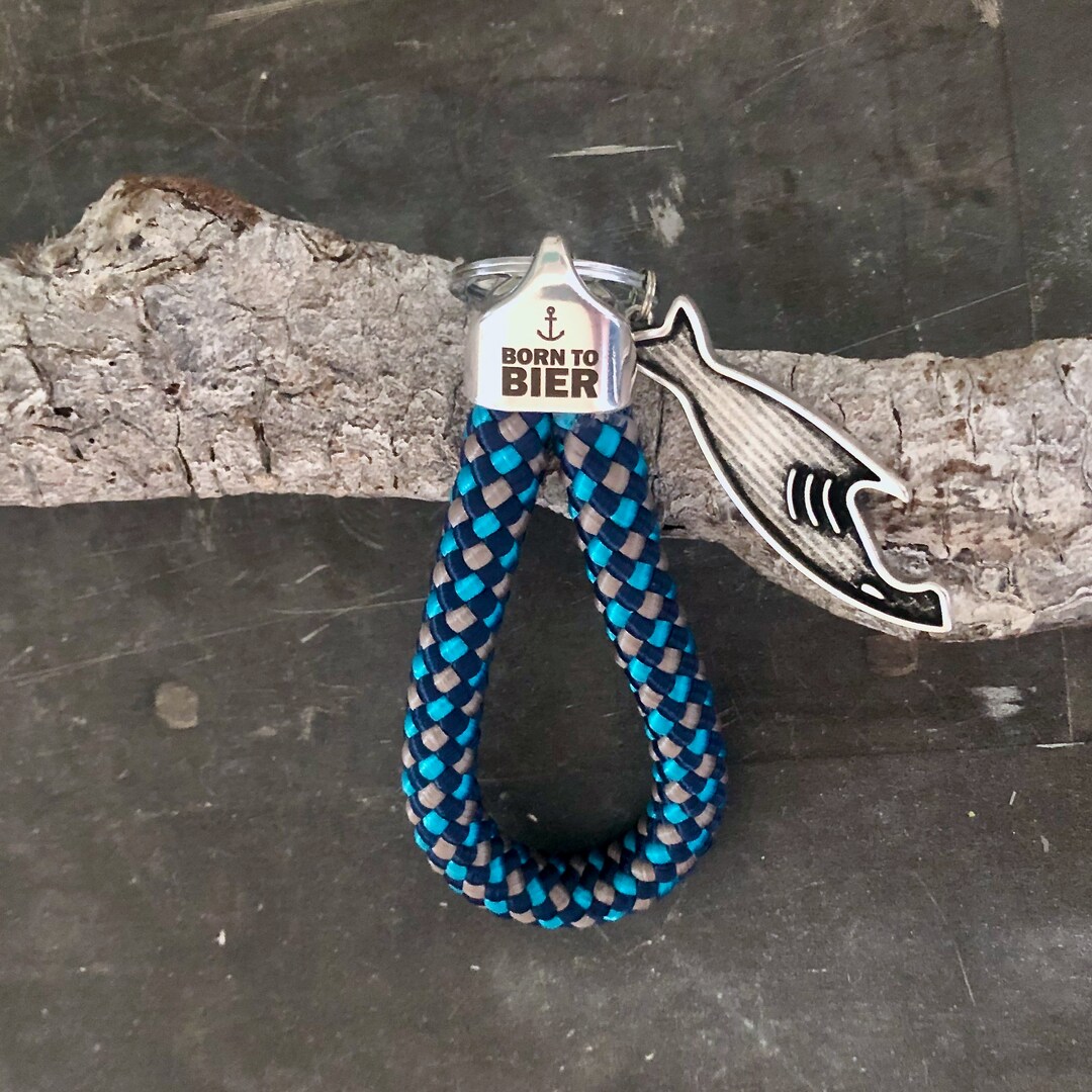 Maritime Keychain Made of Sail Rope and Silver Colored Key Rings - Etsy
