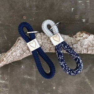 Key Rings Made of Sail Rope and Silver Colored Key Rings - Etsy