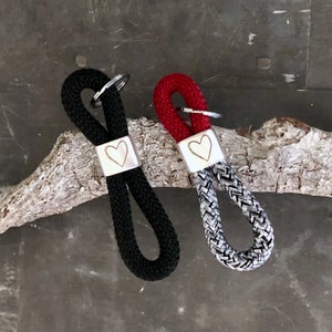 Key Rings Made of Sail Rope and Silver Colored Key Rings - Etsy