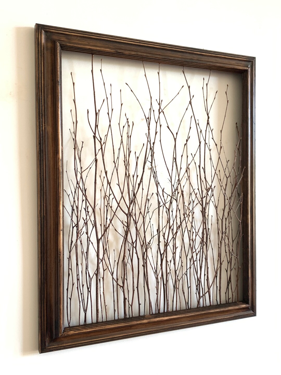 Rustic Wall Decor (1 X-large Wooden Frame) - Farmhouse Decor, Birch ...