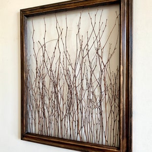 Rustic Wall Decor (1 X-large Wooden Frame) - Farmhouse Decor, Birch ...