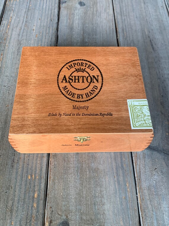 Ashton Majesty Empty Wooden Cigar Box Wooden Storage Craft | Etsy